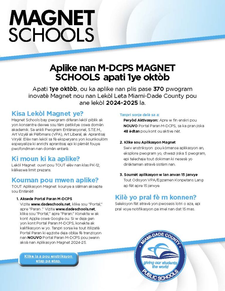 Magnet Application – School Choice & Parental Options