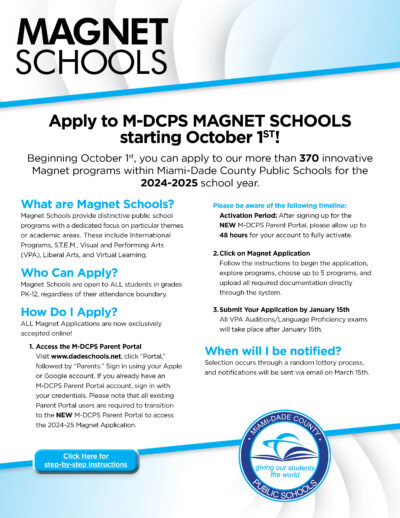 Magnet Application – School Choice & Parental Options